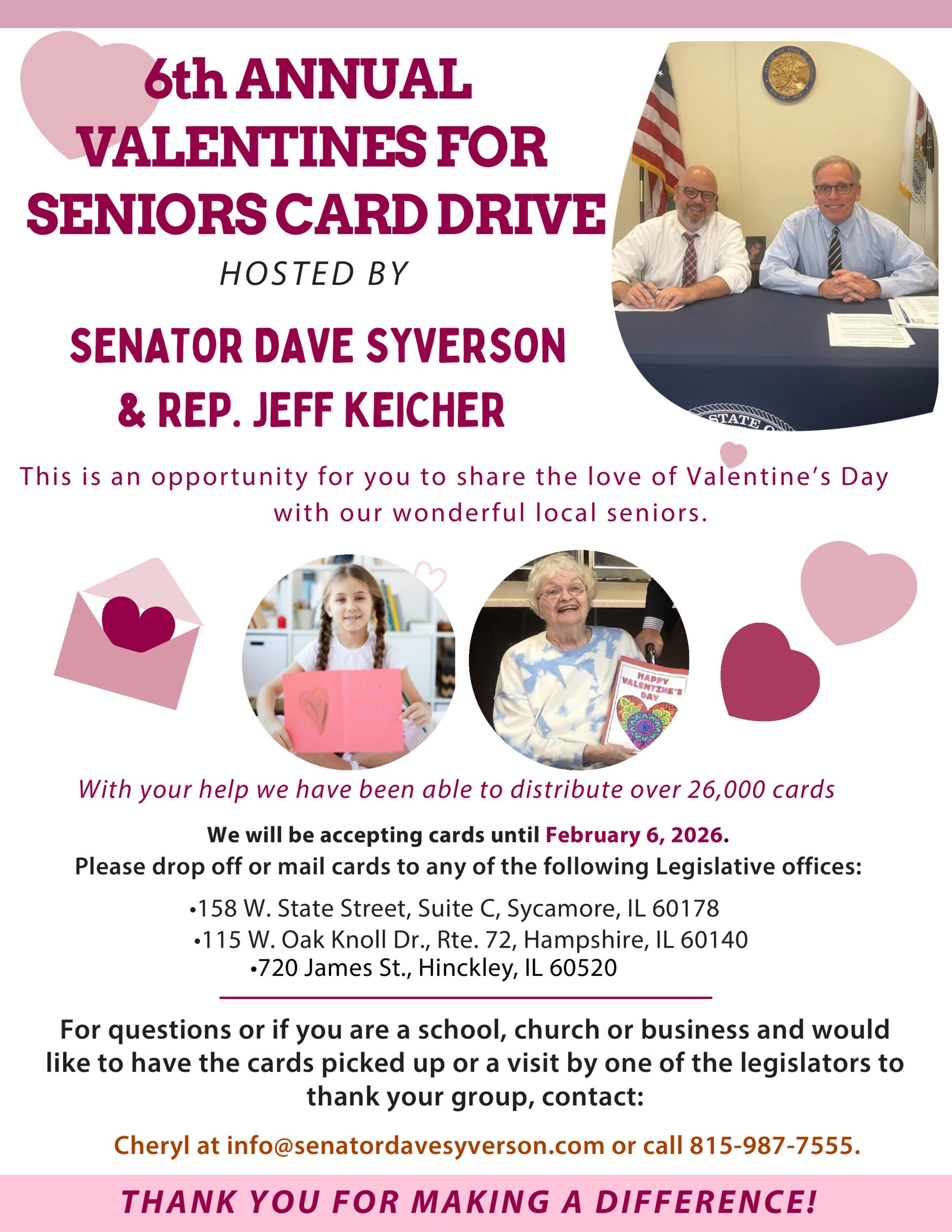 Valentines for Seniors Card Drive - Dave Syverson